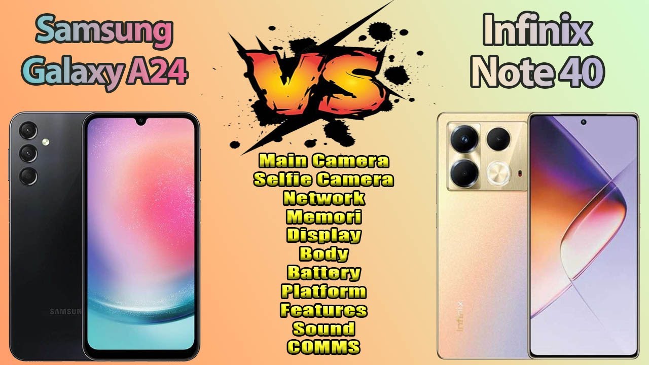 Samsung Galaxy A24 Vs Infinix Note 40 - YouTube
