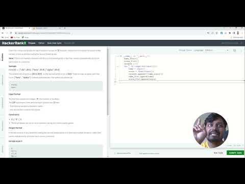 Hackerrank Solution | Python Nested Lists | #9 - YouTube