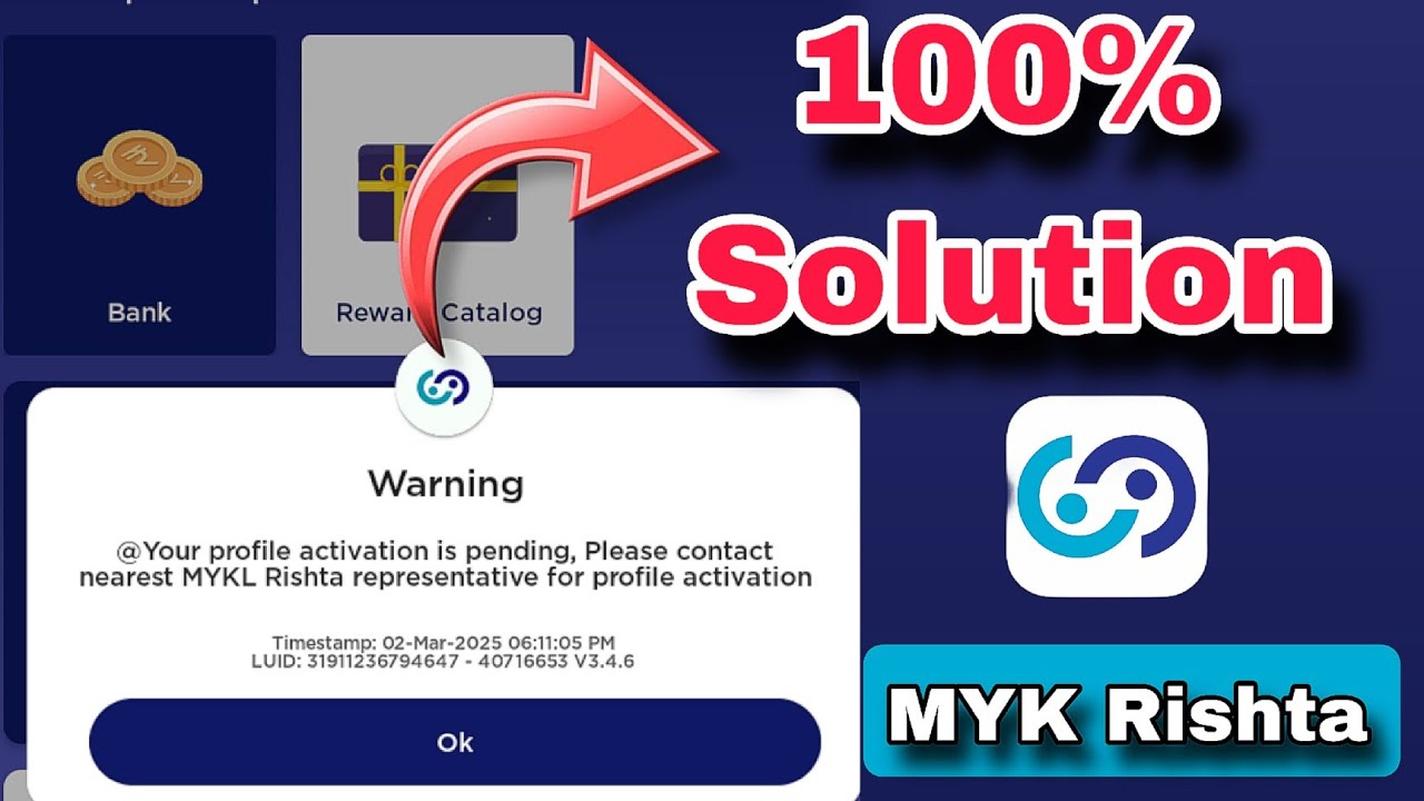 Myk Rishta Id activation Kaise Kare || Your profile activation is ...
