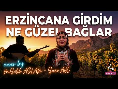 Erzincan’a Girdim Ne Güzel Bağlar | Uzun Hava Cover (Suno AI) | Bağlama & Kadın Vokal