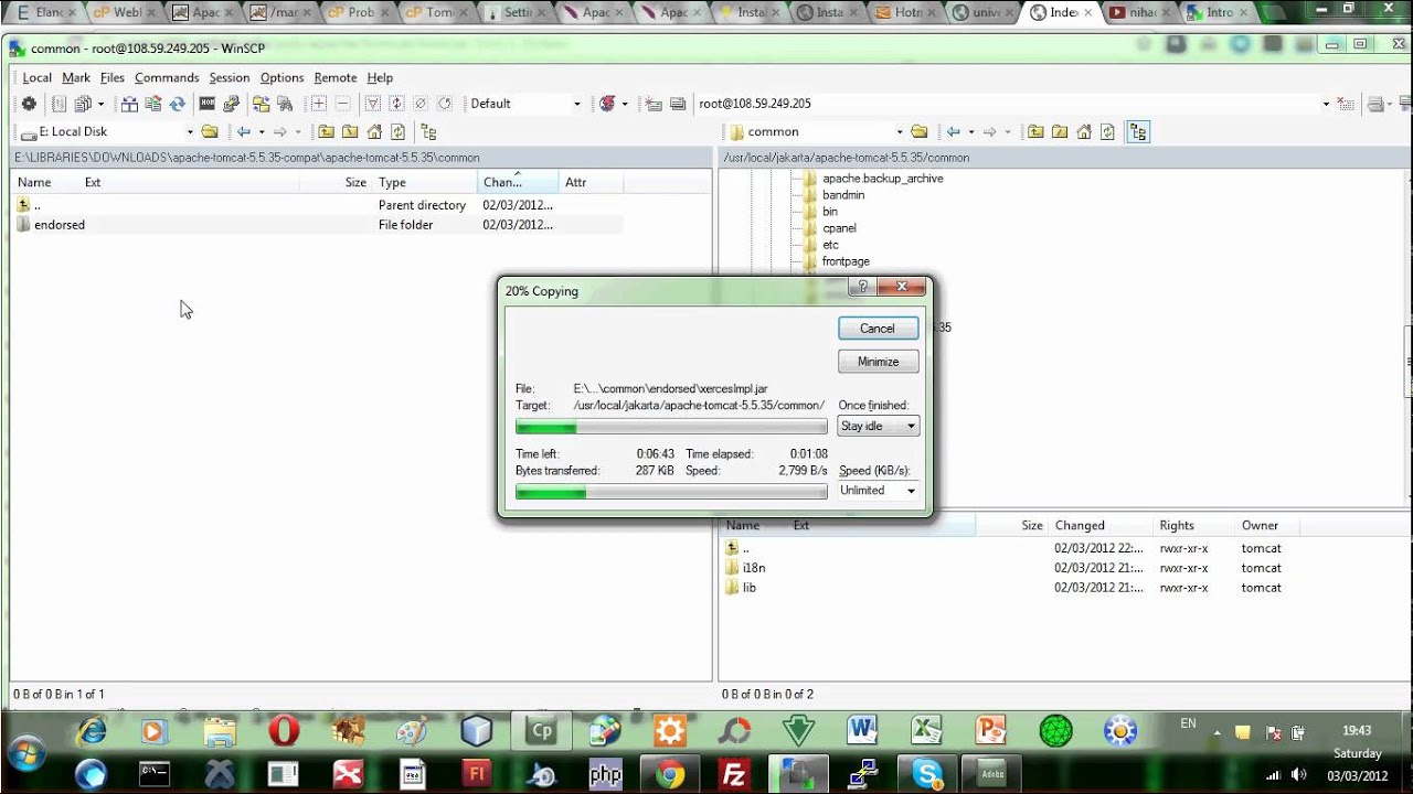 Installing Tomcat 5.5 on WHM/cPanel (Part 4 - Tomcat Admin) - YouTube