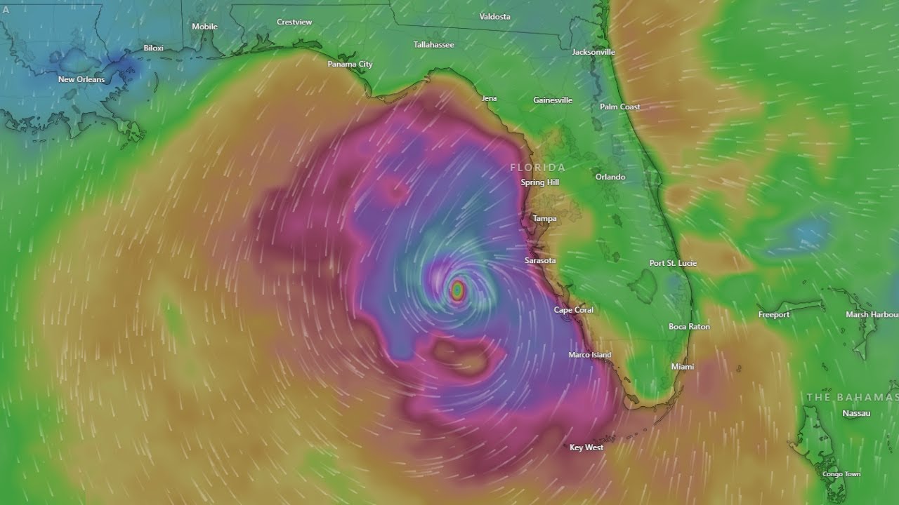 Major Hurricane Milton Landfall in Florida - YouTube