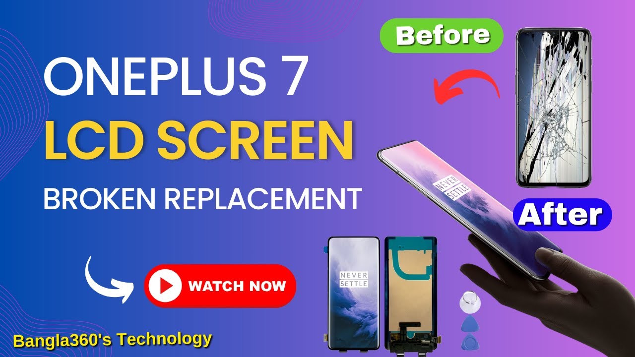 How to Oneplus 7 LCD Screen broken Replacement Fix Your Broken Display ...