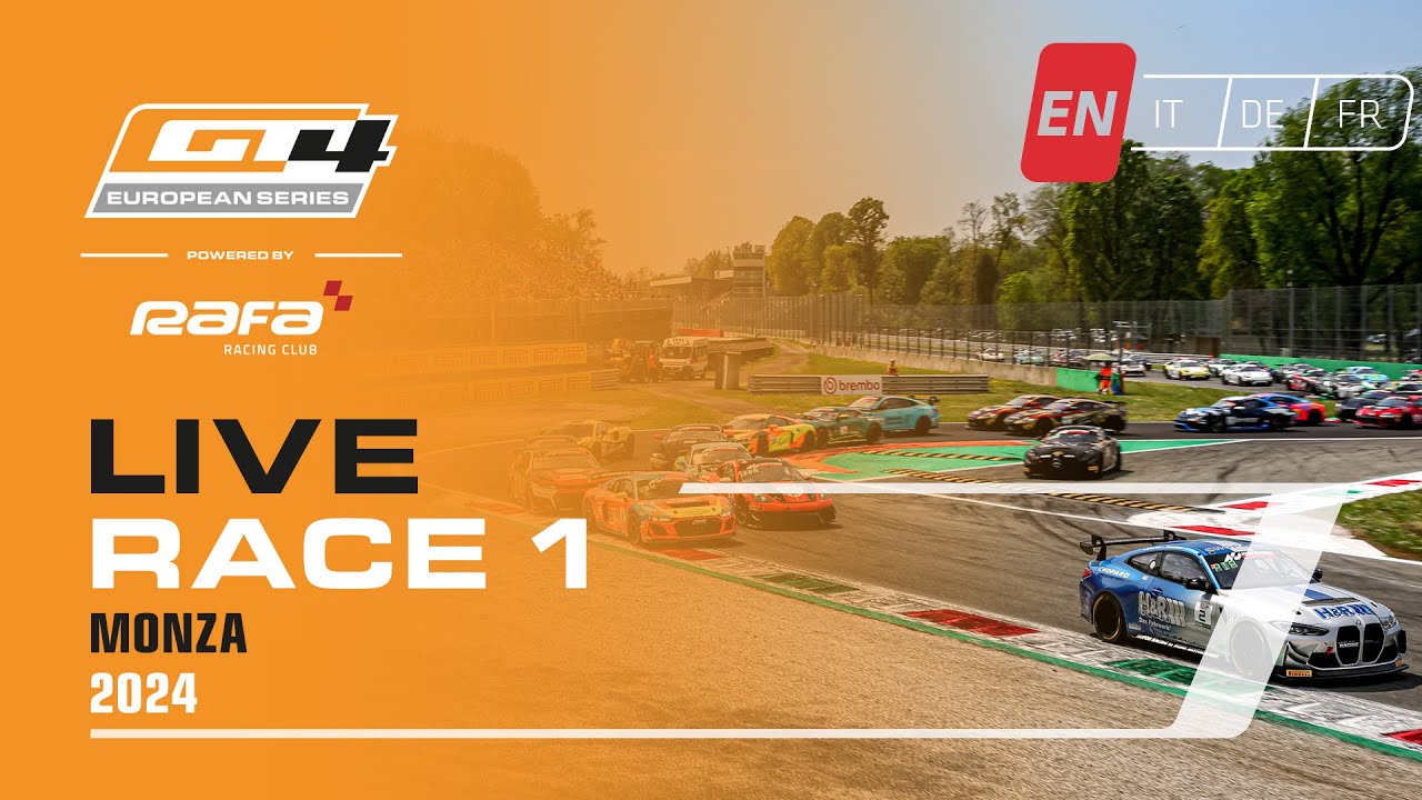 LIVE I Race 1 I Monza I GT4 European Series Powered by RAFA Racing Club ...