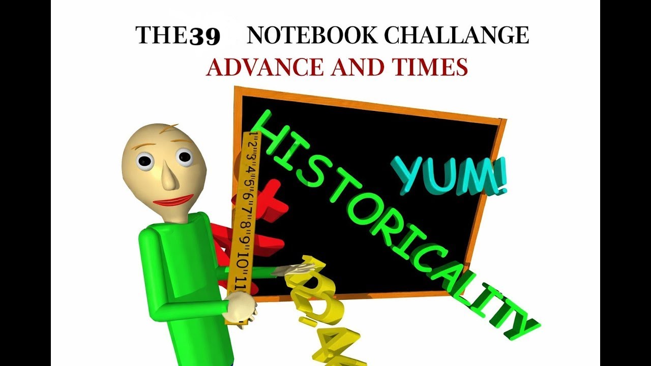 The 39 Notebook Challenge! - Baldi's Basics Plus Mod - YouTube