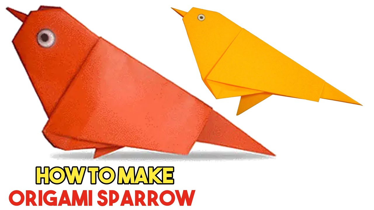 How To Make An Easy Origami Sparrow | DazzArt - YouTube