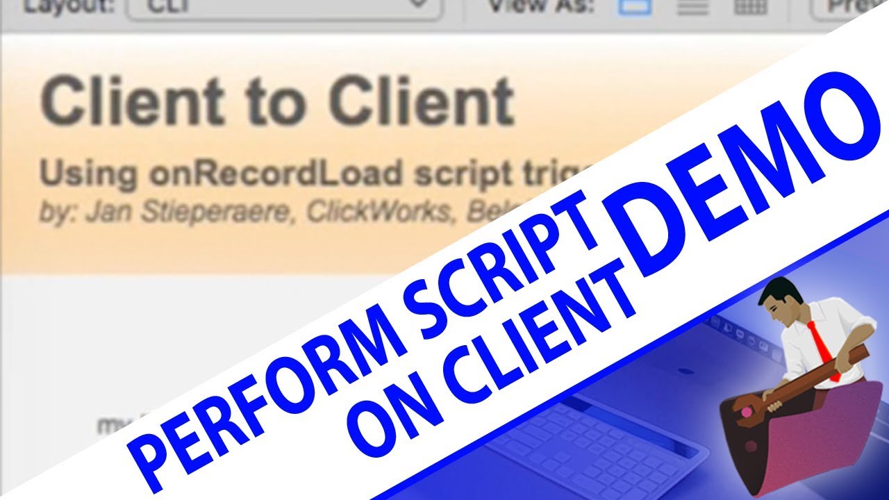 Having One Client Activate A Script On Another Client Psoc Filemaker Video Instruction