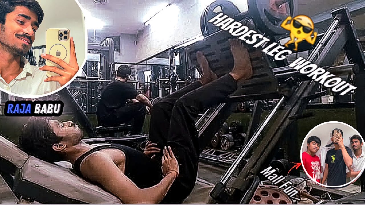 Hardest leg workout 🦵+Mall Fun with Yaar dost ️ - YouTube