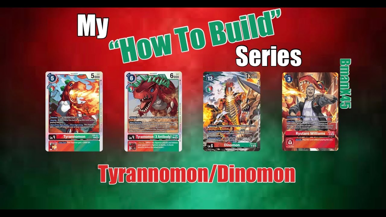 Digimon TCG: How to Build Series - Tyrannomon/Dinomon - YouTube