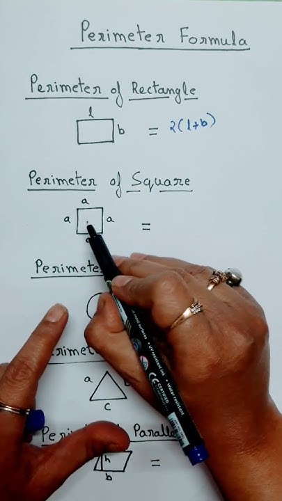 Perimeter of figure | Perimeter of rectangle, square, circle, triangle and parallelogram | # ...