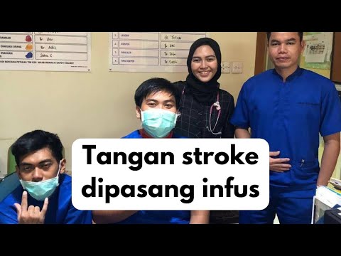 pasang infus di tangan stroke? emang boleh?