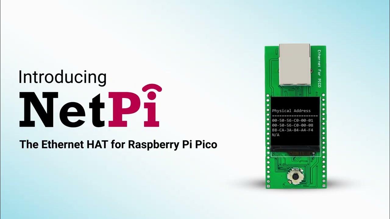 NetPi - Ethernet HAT for Raspberry Pi Pico - YouTube