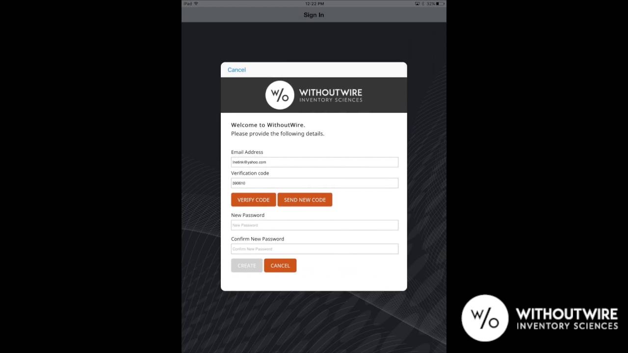 WithoutWire Sign Up - YouTube