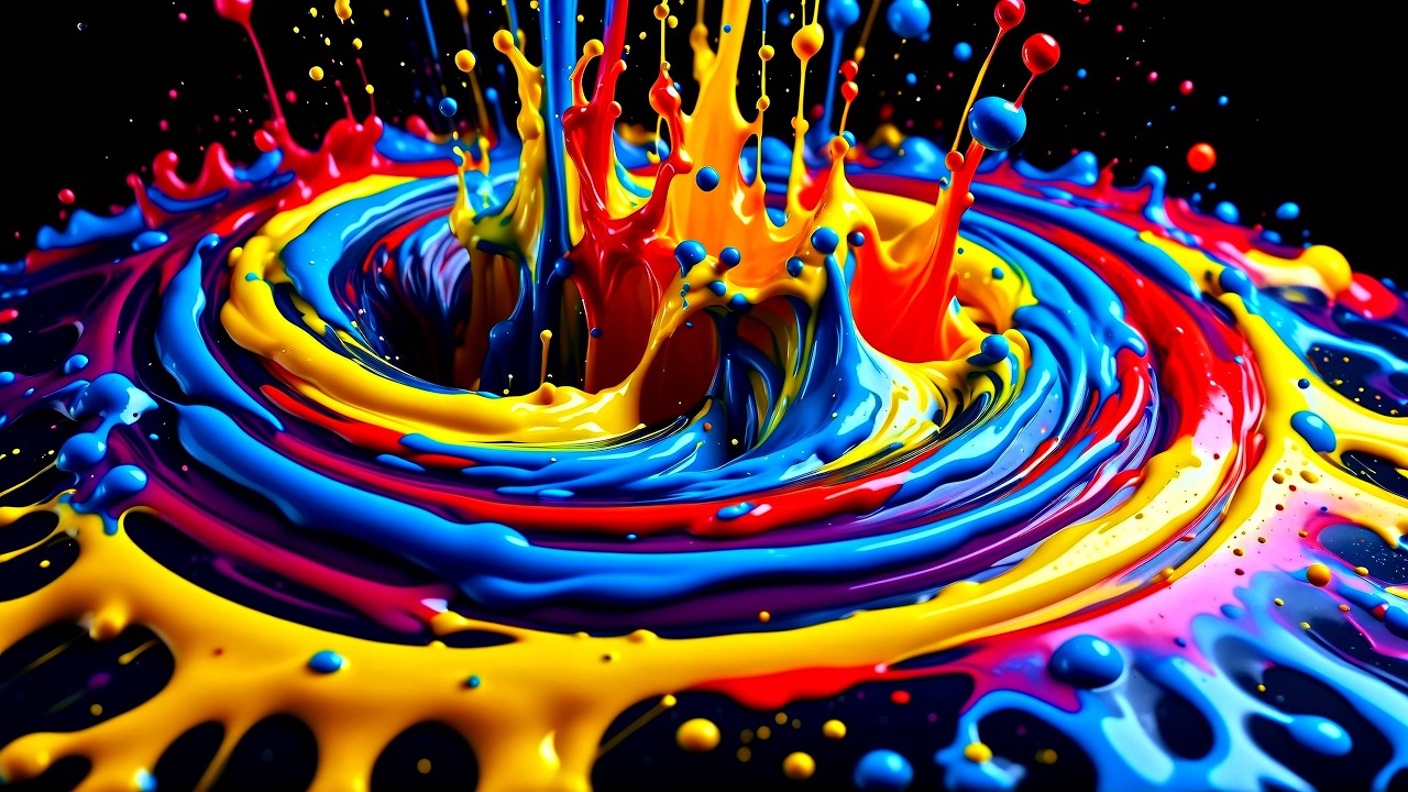 Liquid Abstract Background - 4K Screensaver Wallpaper: No Sound ...