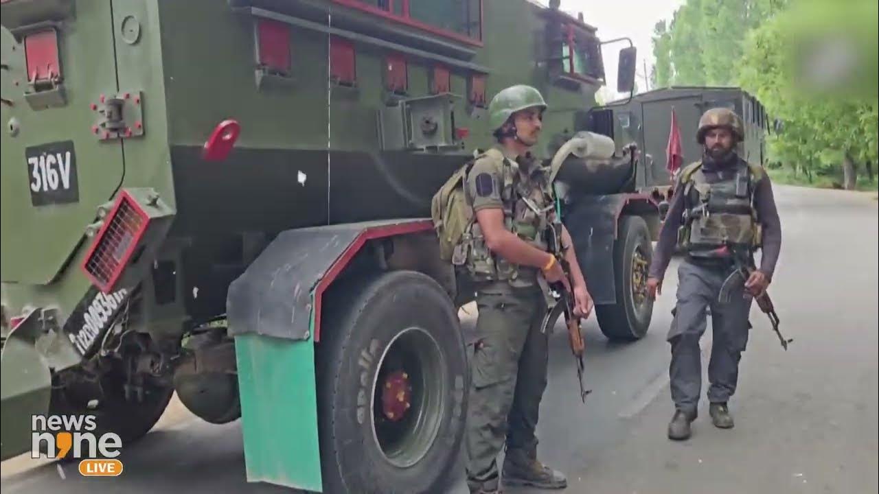 J-K: Encounter breaks out in a village in Kulgam district, one official injured | News9 - YouTube