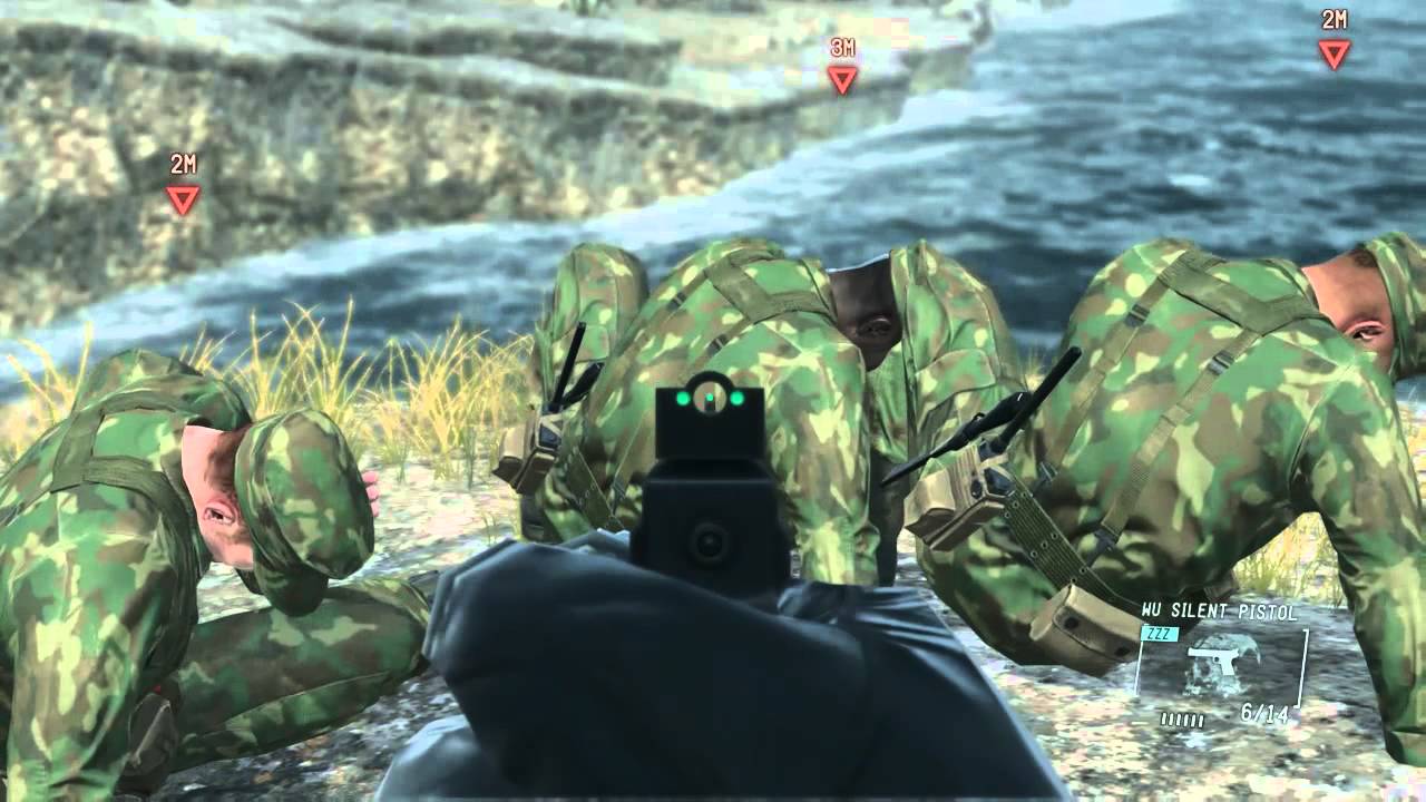 [MGSV:GZ] 敵兵で遊んでみた 1 - YouTube