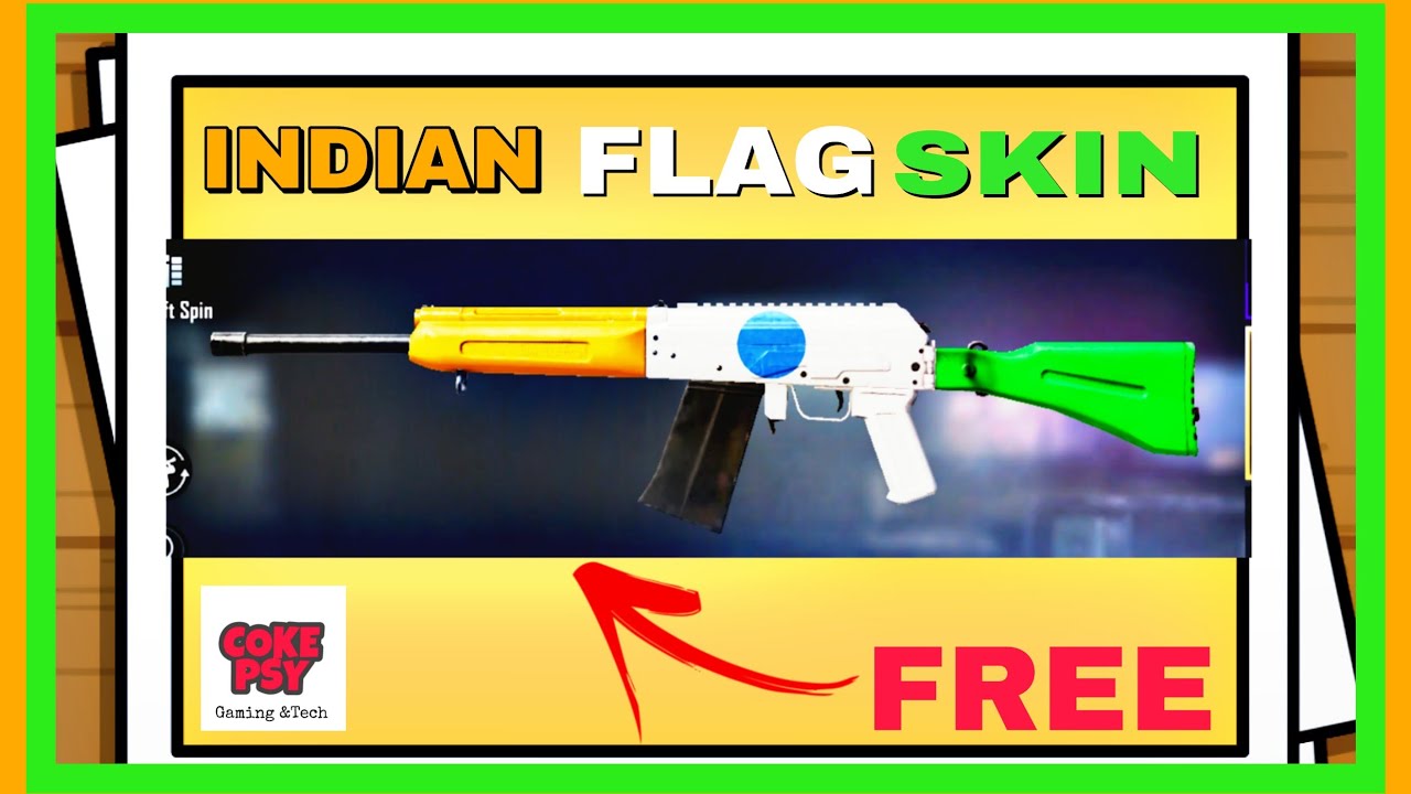 Get Free INDIAN FLAG SKIN in pubg mobile || independence day special ...