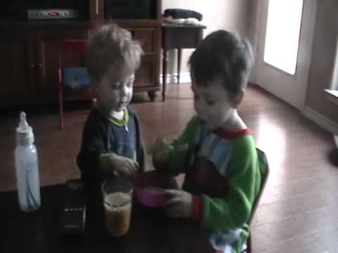 Sharing cereal - YouTube