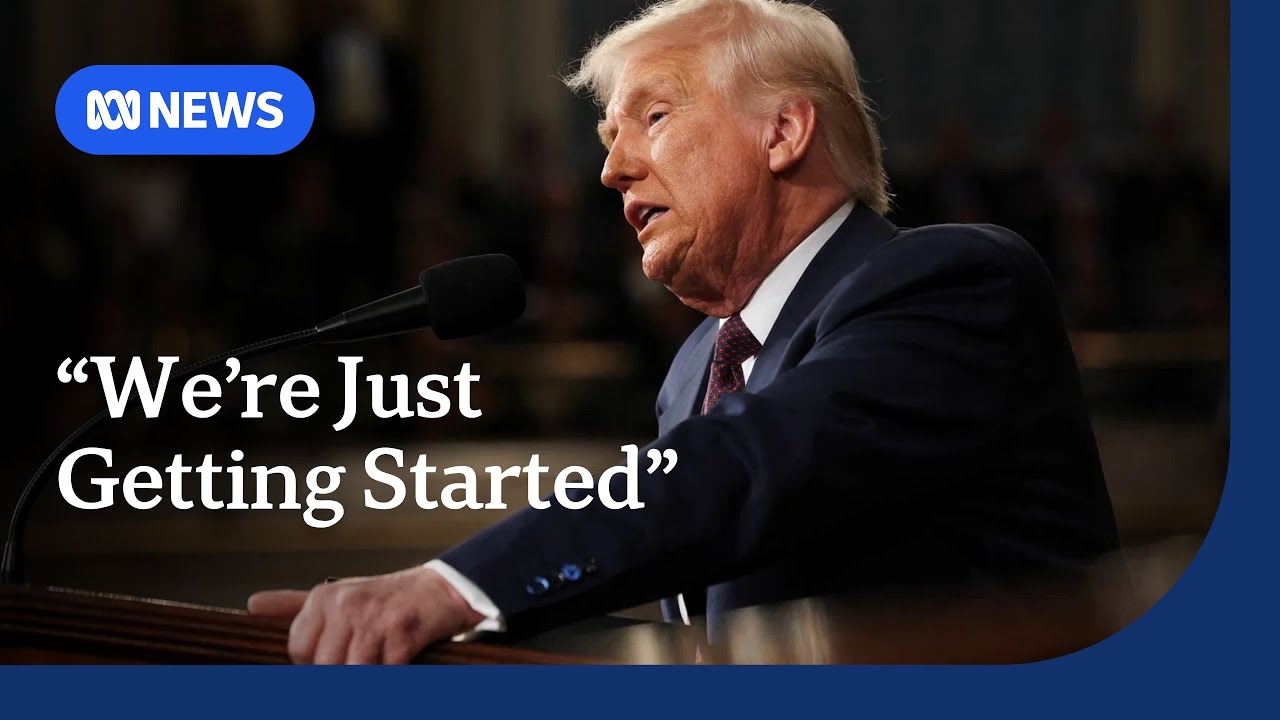 Donald Trump delivers first speech to new US congress | ABC News - YouTube