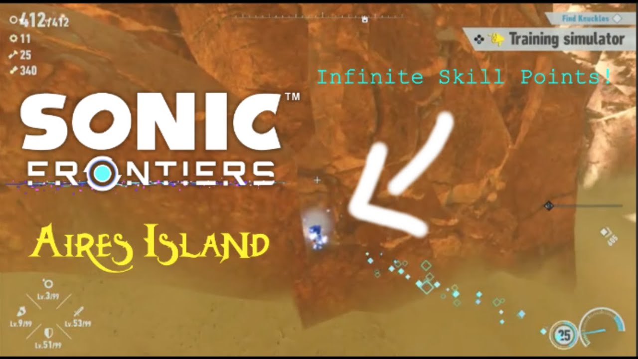 Glitch to get INFINITE skill points in Sonic Frontiers (Aires Island ...