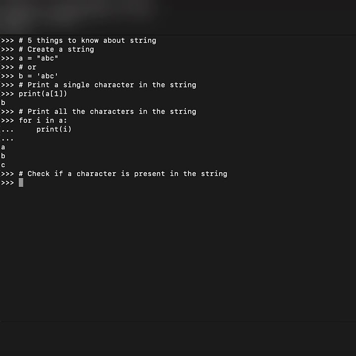 Python 5 String Operations You Should Know Shorts Python