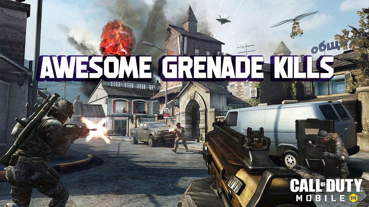 COD MOBILE AWESOME GRENADE KILLS COMPILATION!!! - YouTube