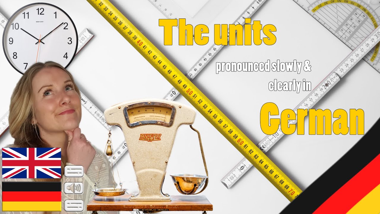 Slow Audition in German: units [Maßeinheiten] - YouTube