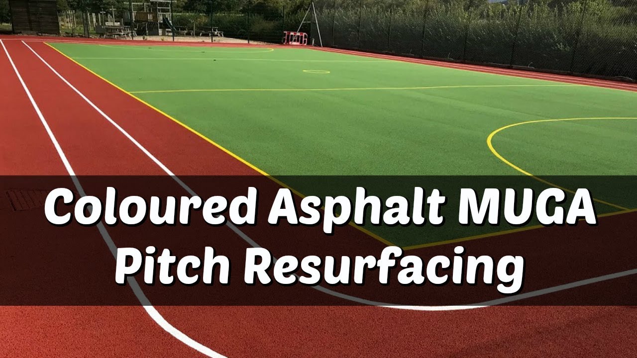 Coloured Asphalt MUGA Pitch Resurfacing - YouTube