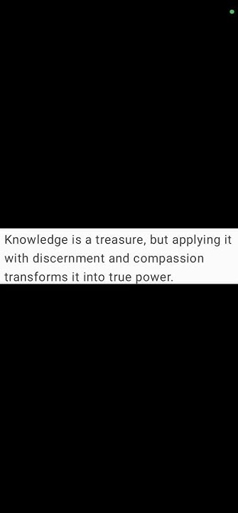 Knowledge is a treasure... - YouTube