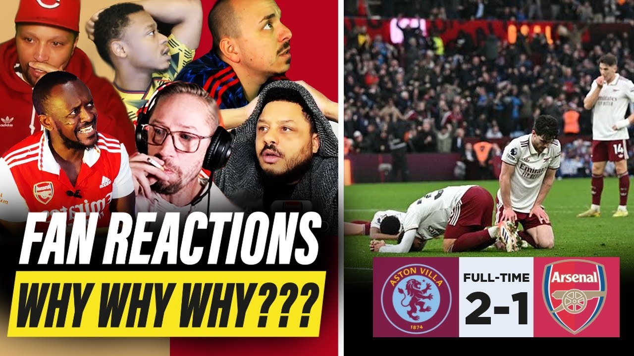 THIS ONE HURTS! Arsenal Fans Devastated After Losing to Aston Villa ...