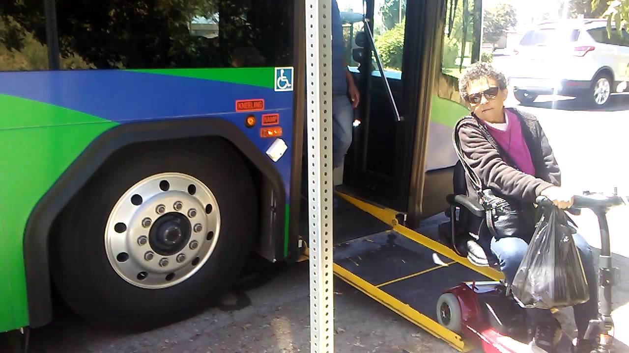 Fast transit 13654 Wheelchair ramp stowing - YouTube