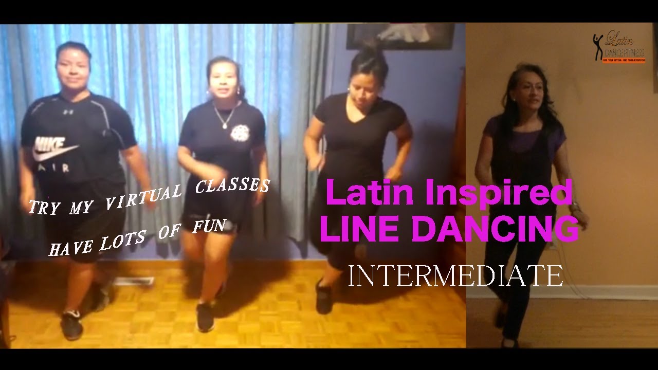 Latin Line Dance - Intermediate - Cumbia *** VIRTUAL dancefitness ...