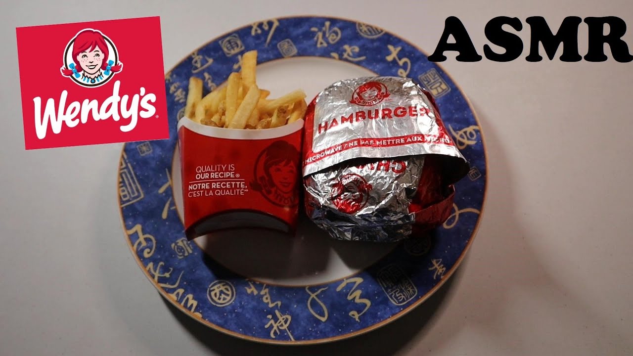 Wendys Baconator And Fries Asmr Mukbang Youtube