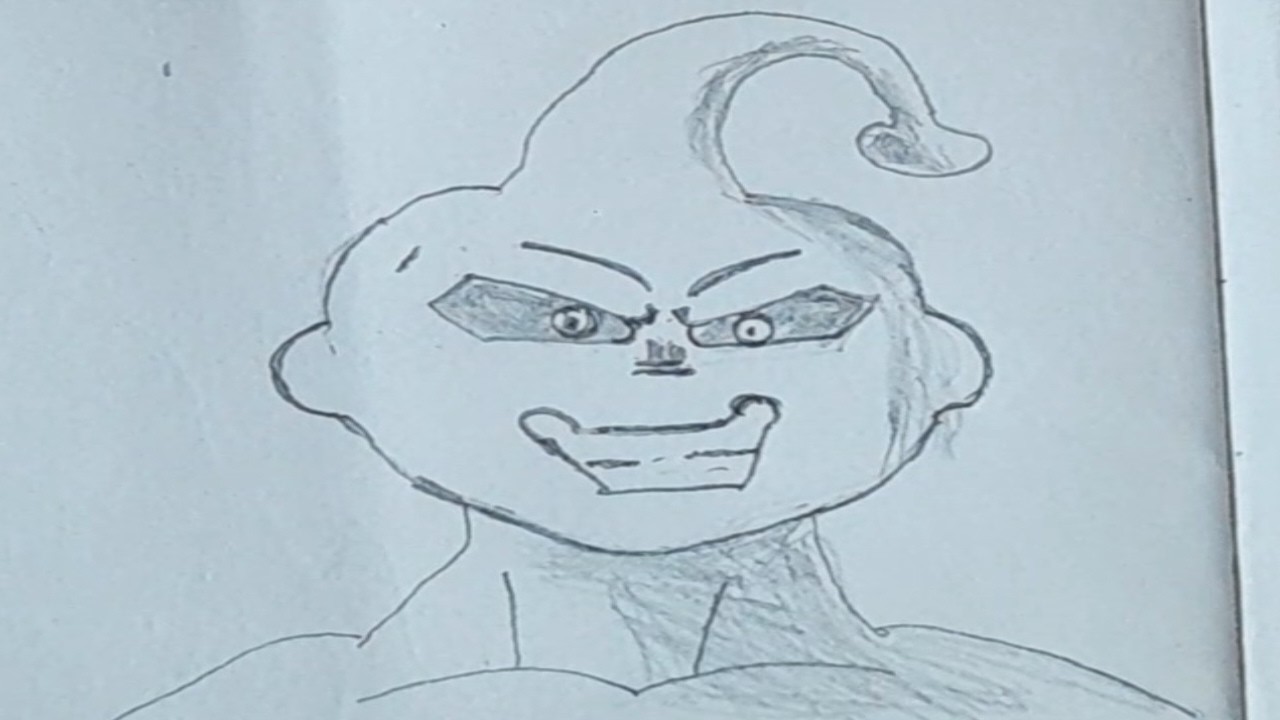 How to draw Buu from Dragon Ball | Buu step by step | easy tutorial ...