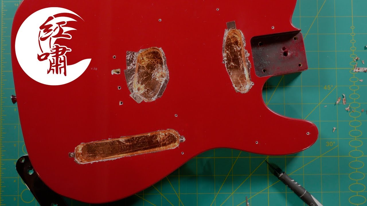 Telecaster Upgrade - Part 4: Copper Shielding - YouTube
