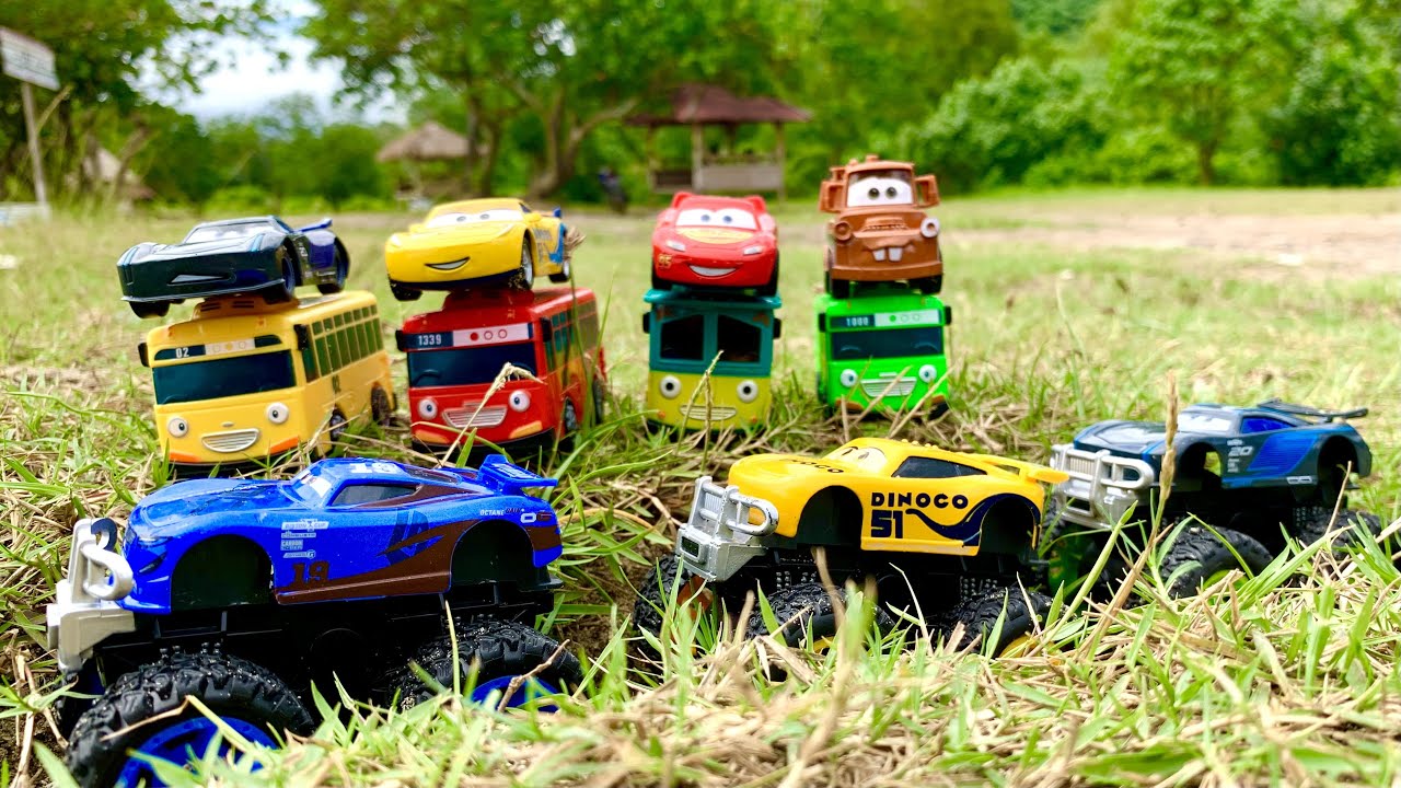 Mencari Mainan Mobil Mobilan Bus Tayo, Mobil Balap Disney Pixar Cars ...