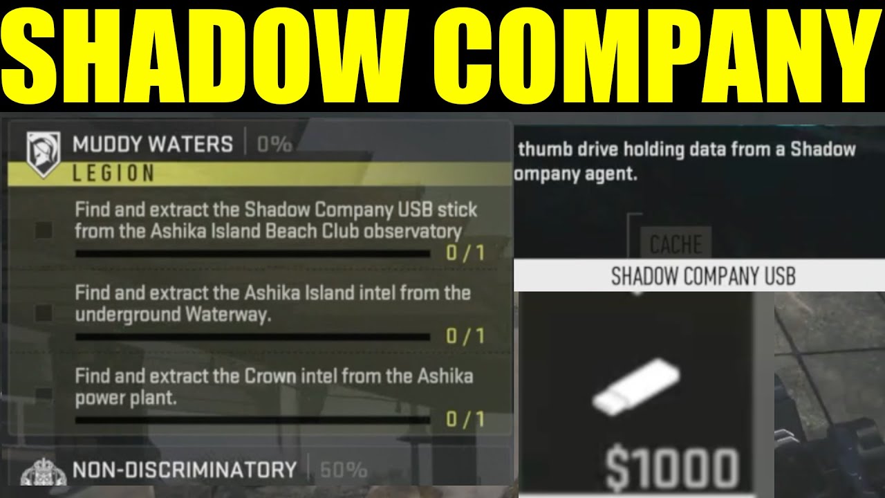 find and extract shadow company usb Stick From Ashika Island Beach club LOCATION (Muddy Waters ...