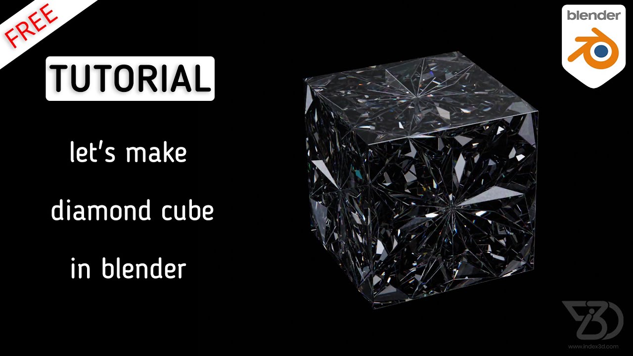 Let s Make Diamond Cube In Blender YouTube Let s Make Diamond Cube In Blender YouTube