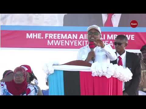 Hotuba ya JOHN MNYIKA Mkoani Kigoma - YouTube