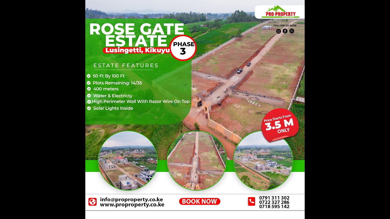 ROSE GATE ESTATE PHASE 3 in Kikuyu ,Lusingetti. - YouTube