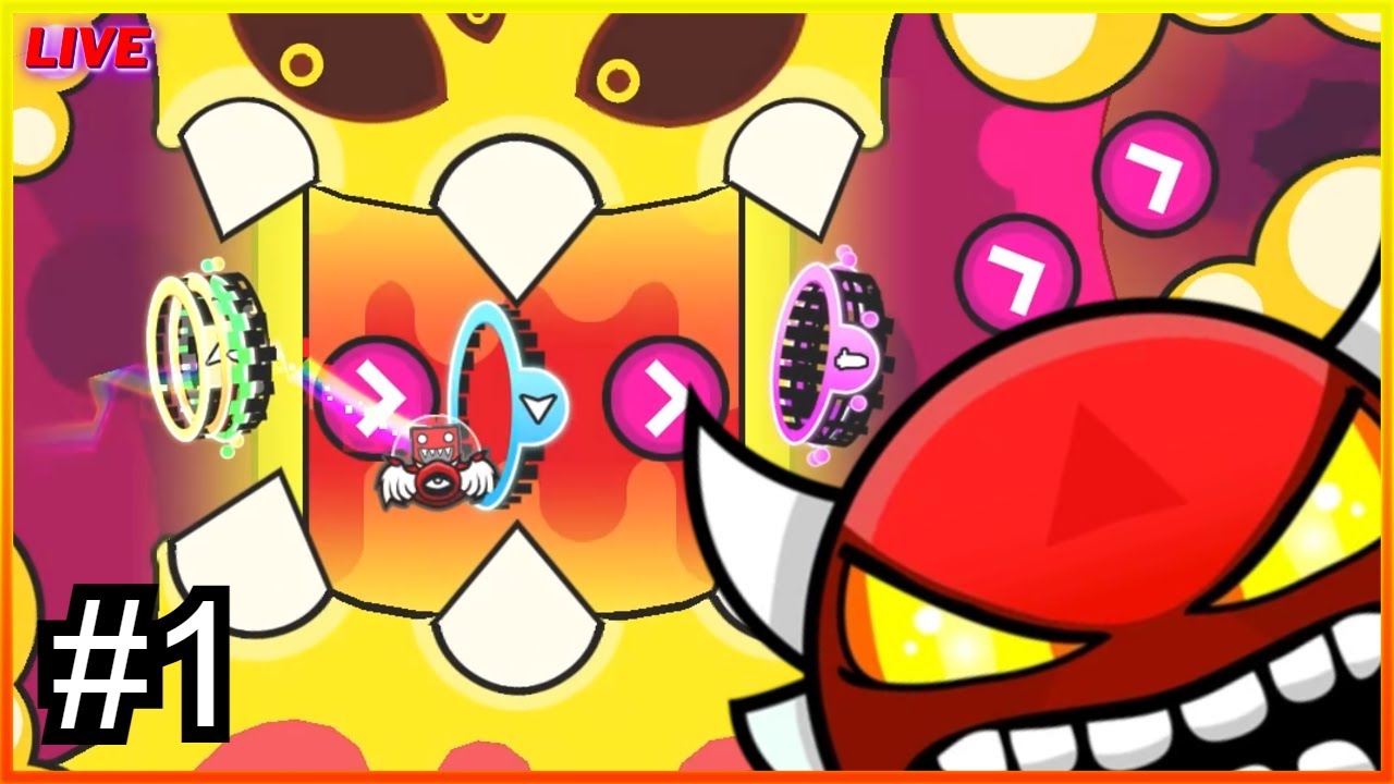 🔴MAGMA BOUND 49% X3 (INSANE DEMON) GEOMETRY DASH #1 - YouTube