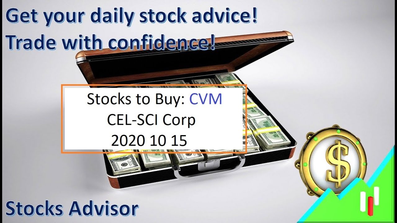 Stocks to Buy: CVM CEL-SCI Corp 2020 10 15 - YouTube