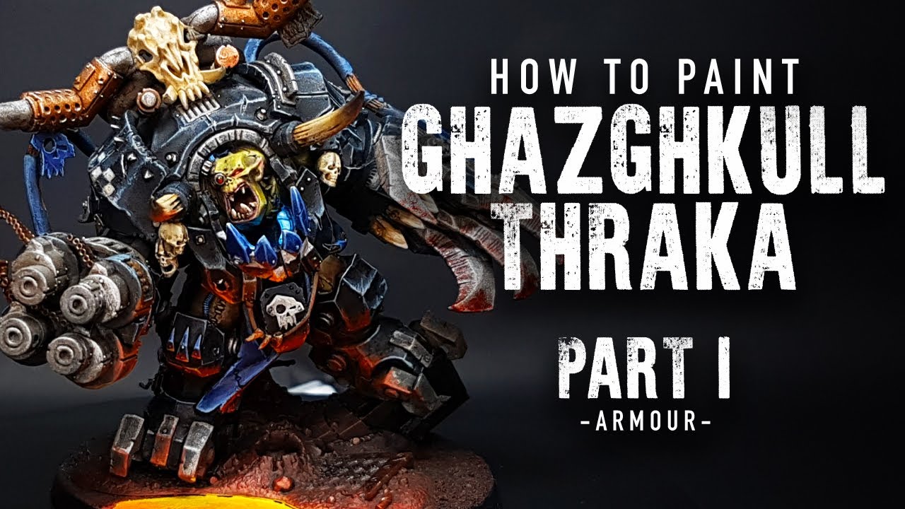 How to paint Ghazghkul thraka (1/4) - YouTube
