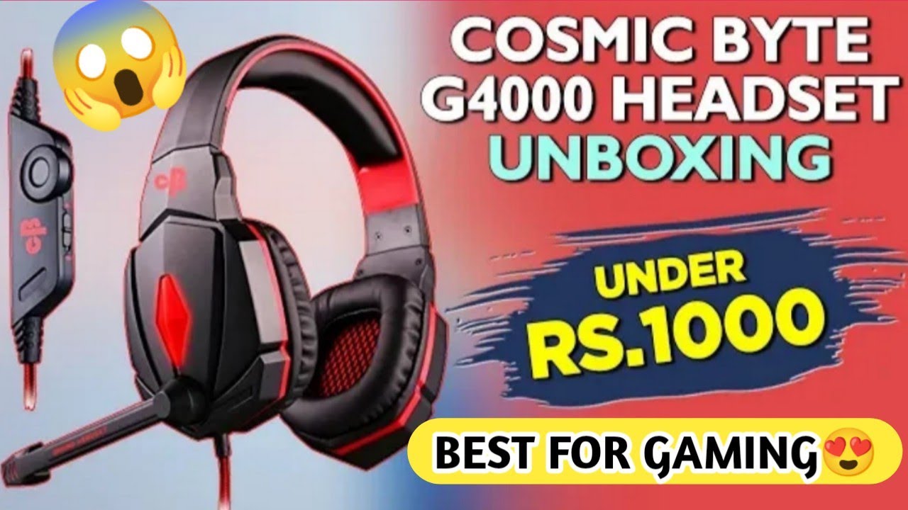 Cosmic Byte G4000 Unboxing😱| Cosmic Byte G4000 Gaming Headphones Review ...