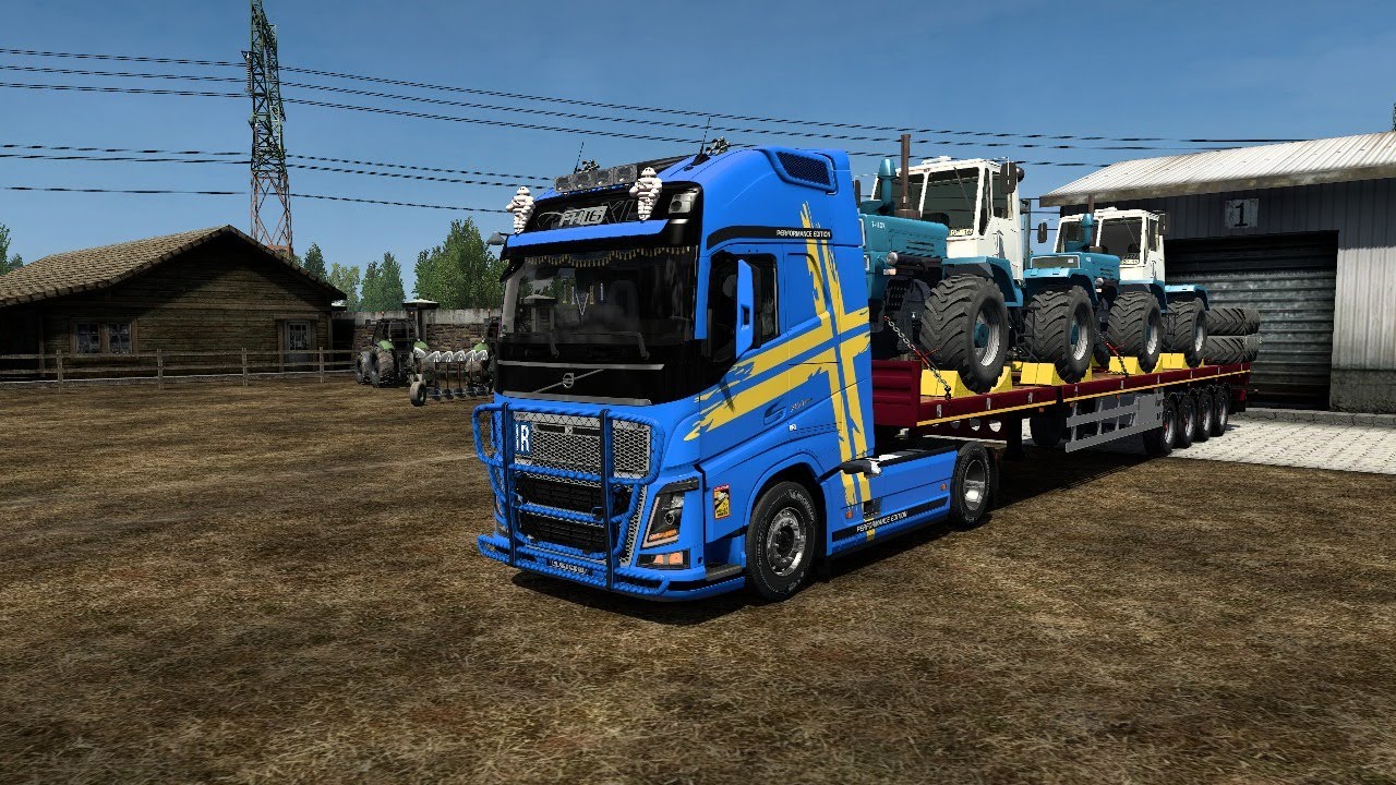 ETS2/100%Mods/Volvo FH IV v2.0/Farming Cargo Pack/ - YouTube
