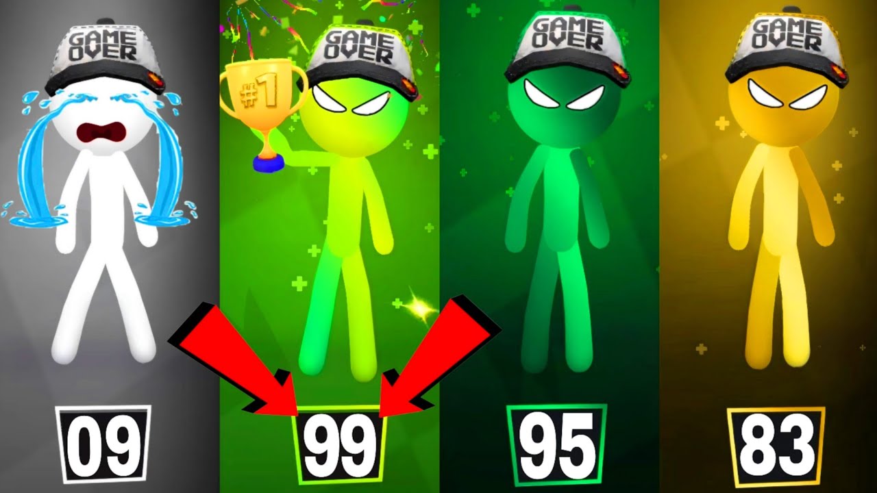UNBELIEVABLE 99 Score! Stickman Game REVEALED! Stick Party 234 ...