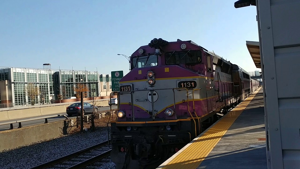 MBTA GP40 Departing Boston Landing bound for WOR - YouTube