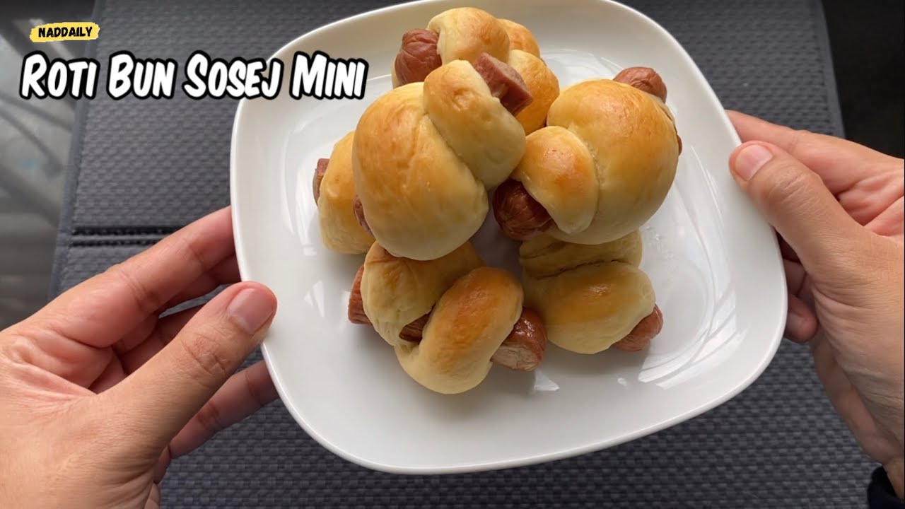 Roti Bun Sosej Mini | Roti Homemade - YouTube