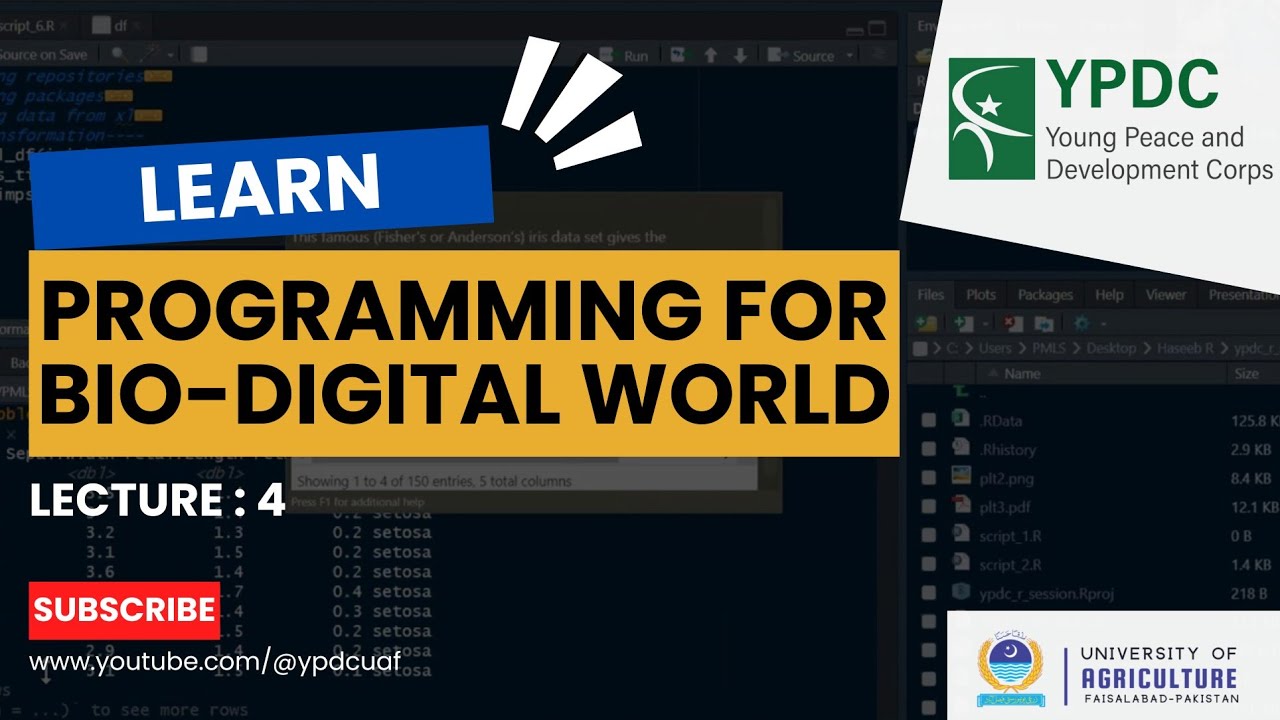 Programming for Bio-Digital World (Lecture_04) Under Peer Mentorship ...