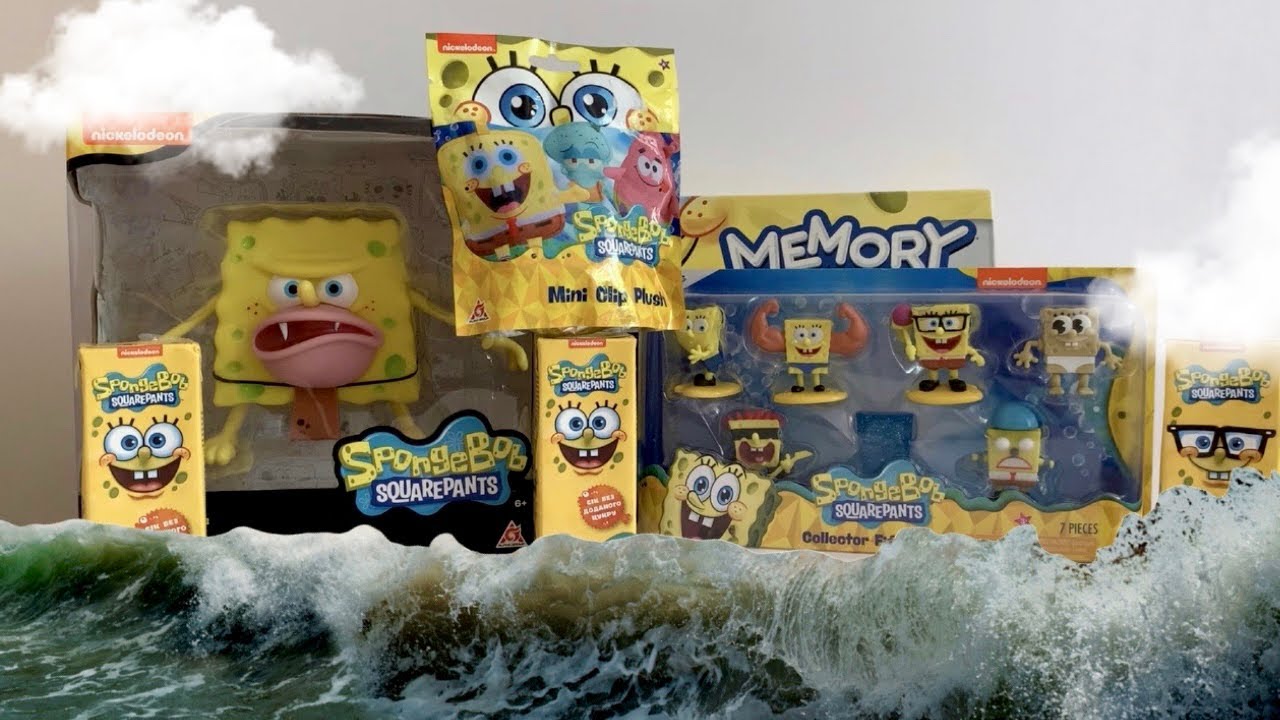 SpongeBob ASMR Unboxing squarepants Unpacking Adventure Mega Coliection ...